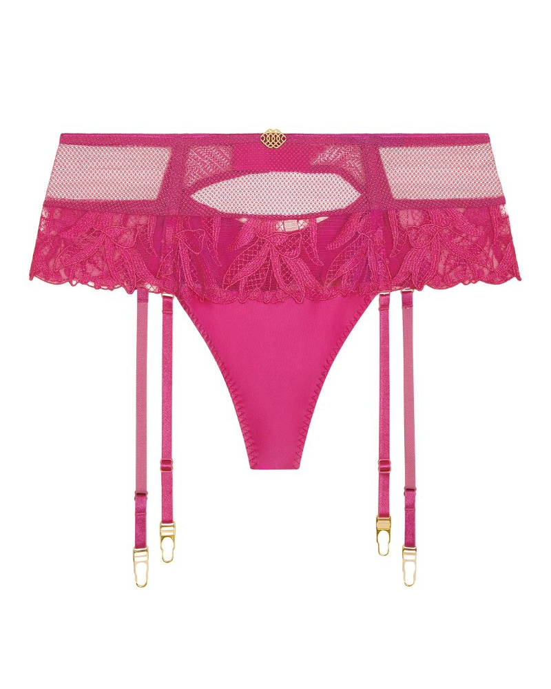 Thong suspender belt Aubade Sweet Euphoria (Passion Rose)