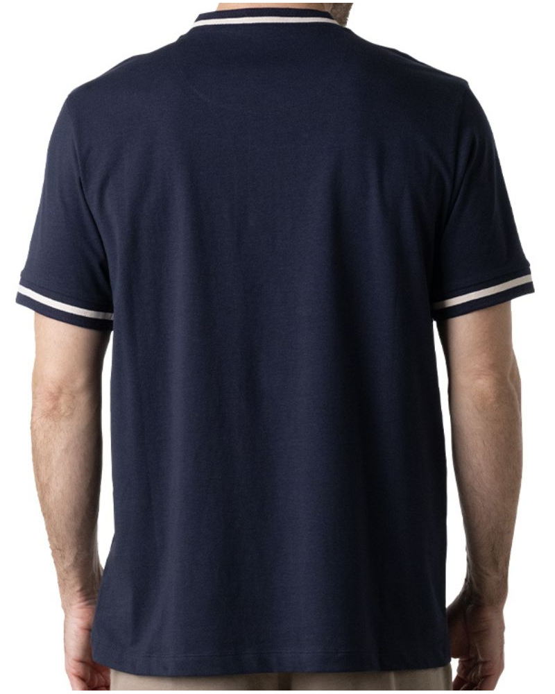 Pyjama court en Jersey 100% Coton Eminence (Marine)